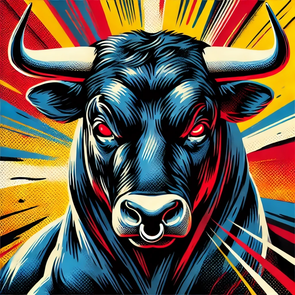 El Toro Loko 2 – Bold Pop Art Bull Masterpiece