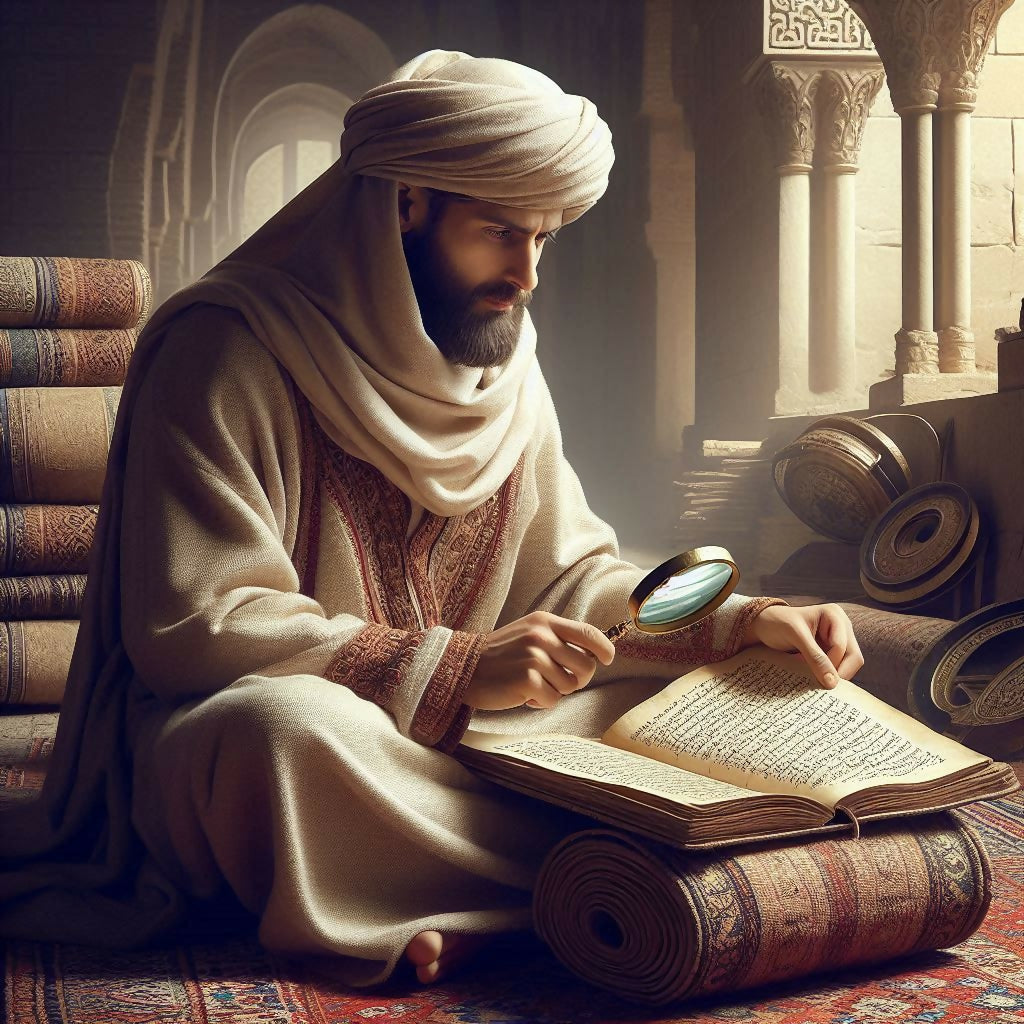 An imaginary image of the scientist Ibn Khaldun