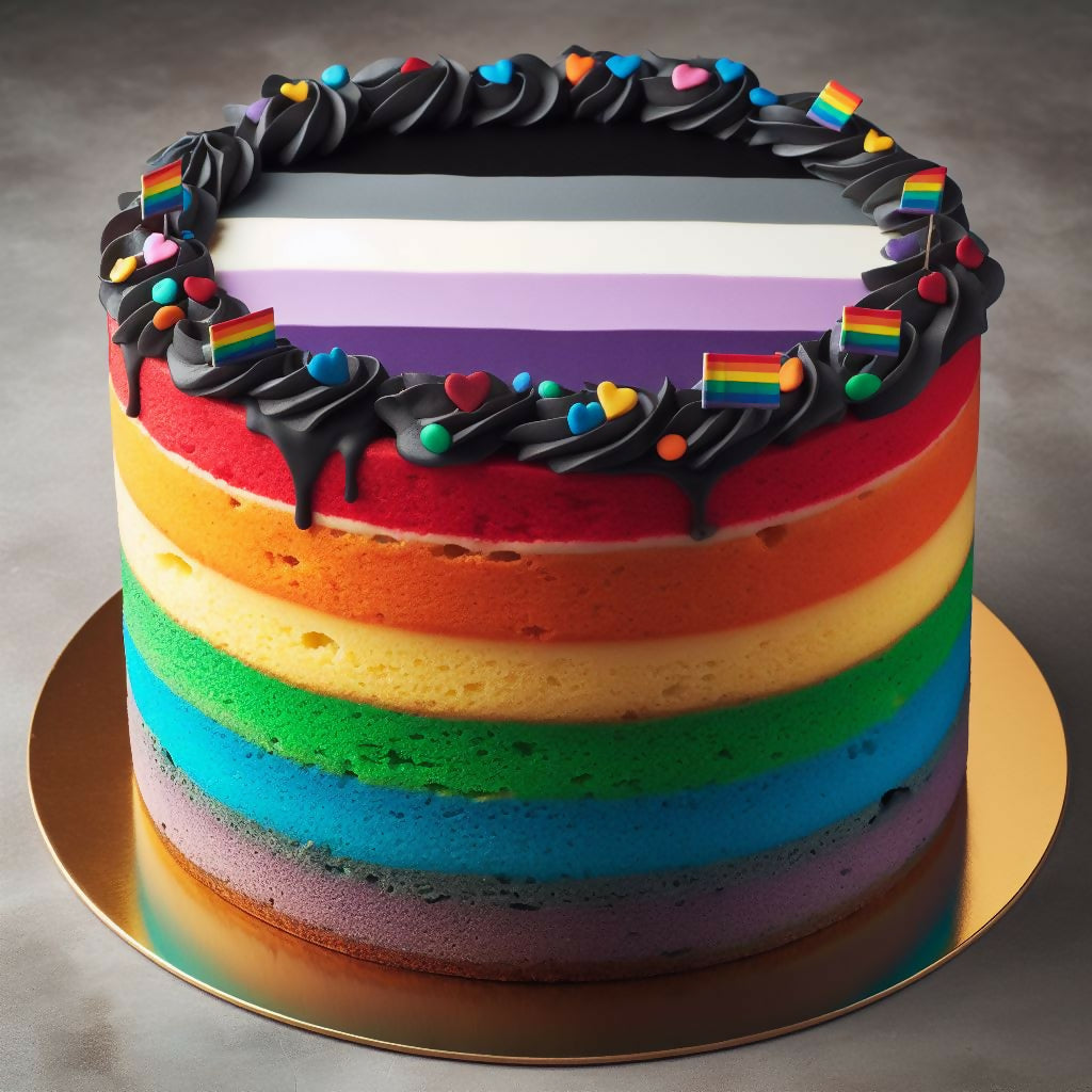 Ace and LGBTQ+ Pride Cake