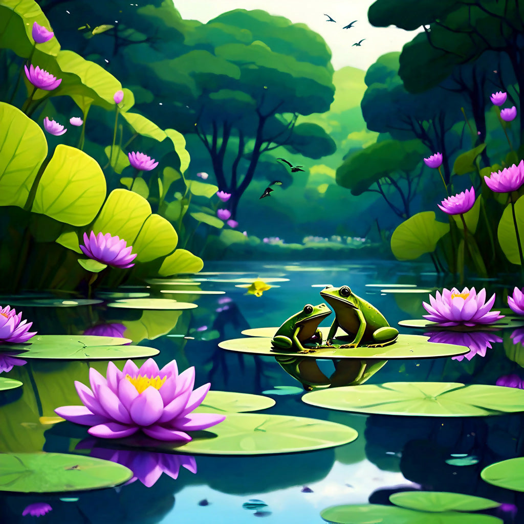 Verdant Serenity - AI-Generated Artwork Inspired by Nature