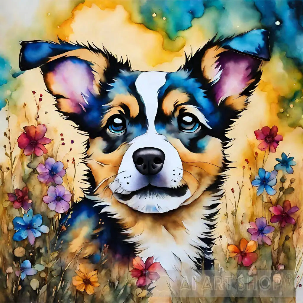 artwork of a puppy