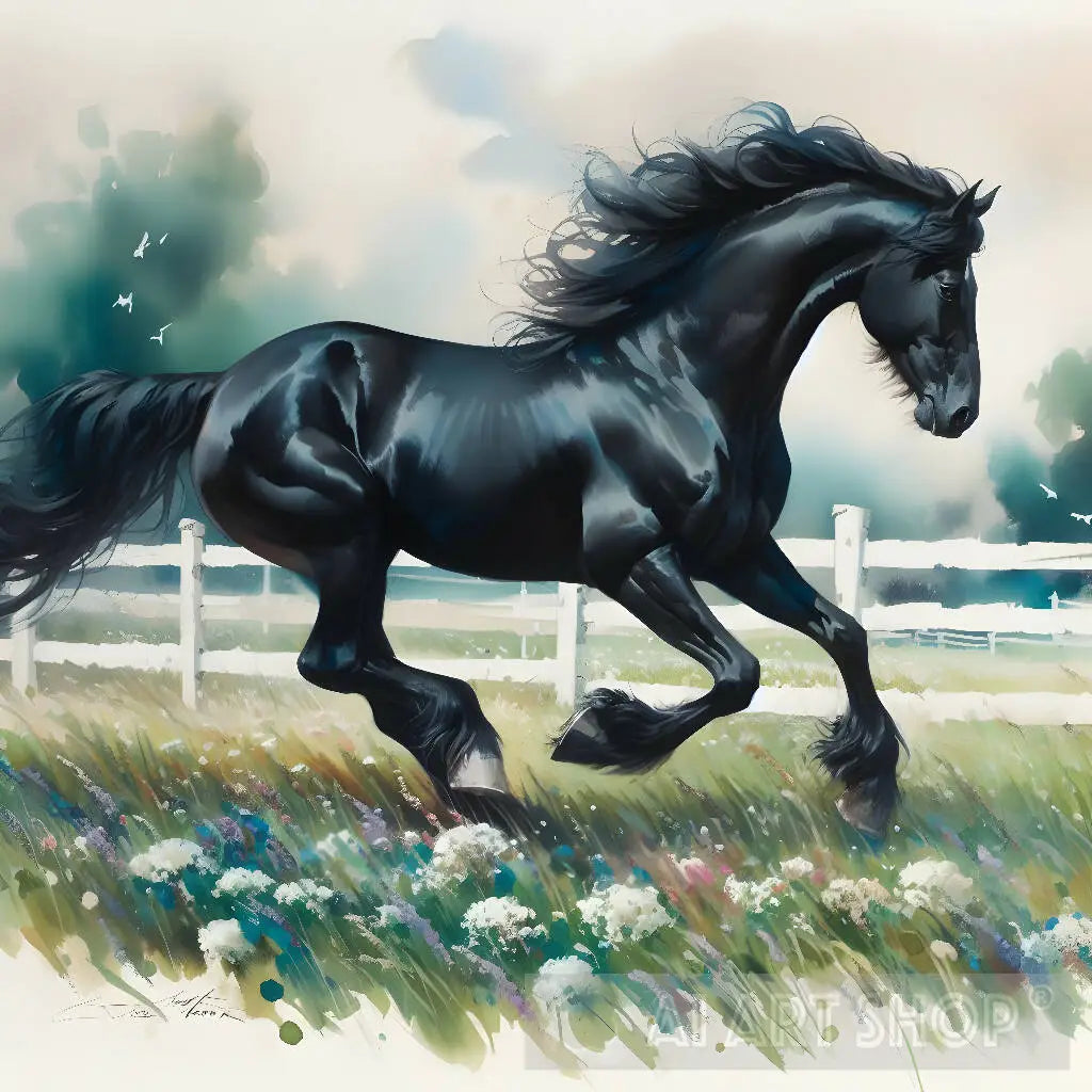 Black Horse Running, Horse, Horse Lovers, Black Horse, Black Horse ...