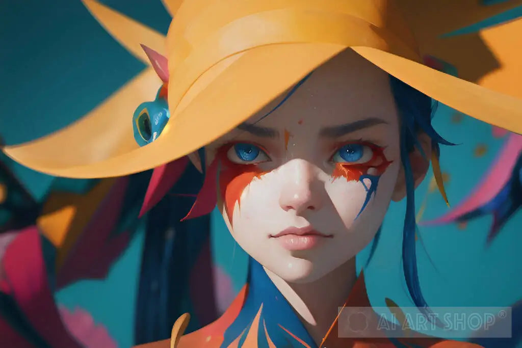 Blue Eyed Blue Eyes Anime Girl