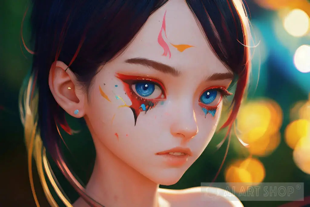 Blue Eyed Blue Eyes Anime Girl
