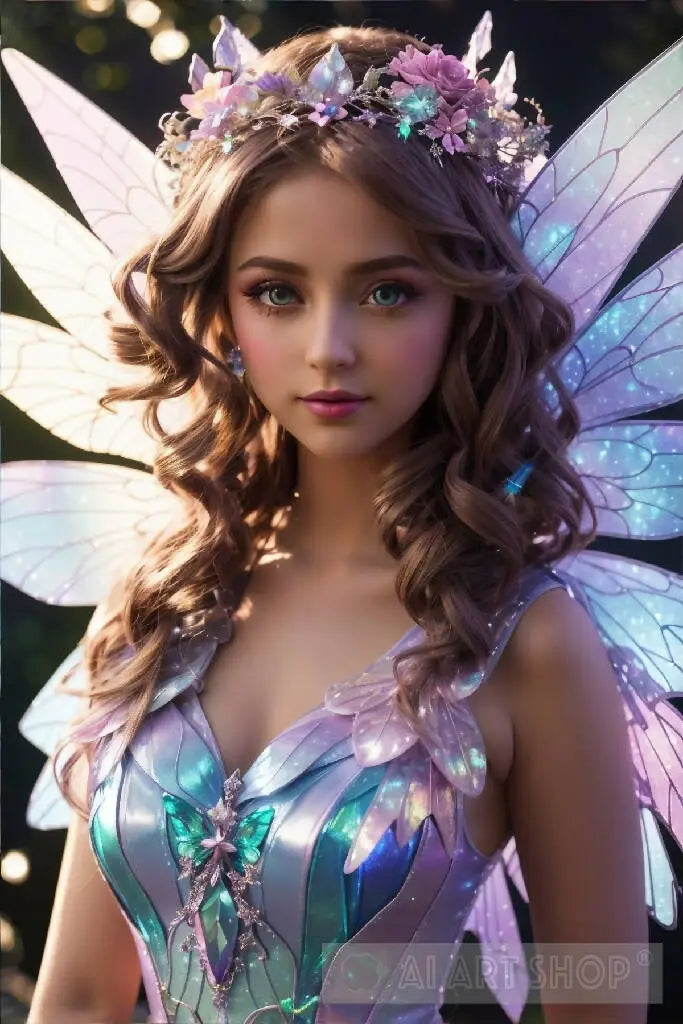 "Enchanting Purple fairy: A Delightful AI Artwork"