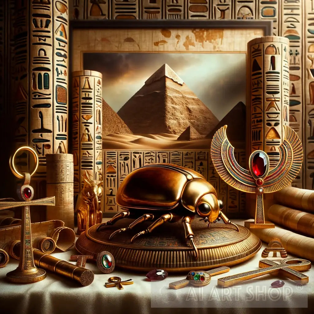 Still Life Art - Egyptian Echoes: Treasures of the Nile