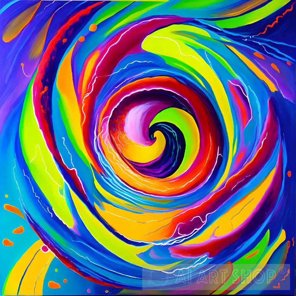 relaxation, painting, abstract, calm, colourful, rainbow, neon, psy...