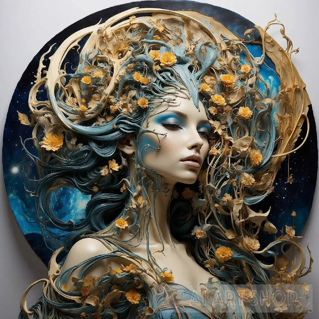 Ethereal Elysium: Cosmic Muse