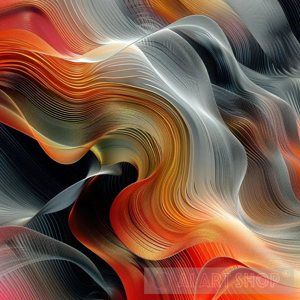 Ethereal Waves: Abstract Fluid Art in Vibrant Colors