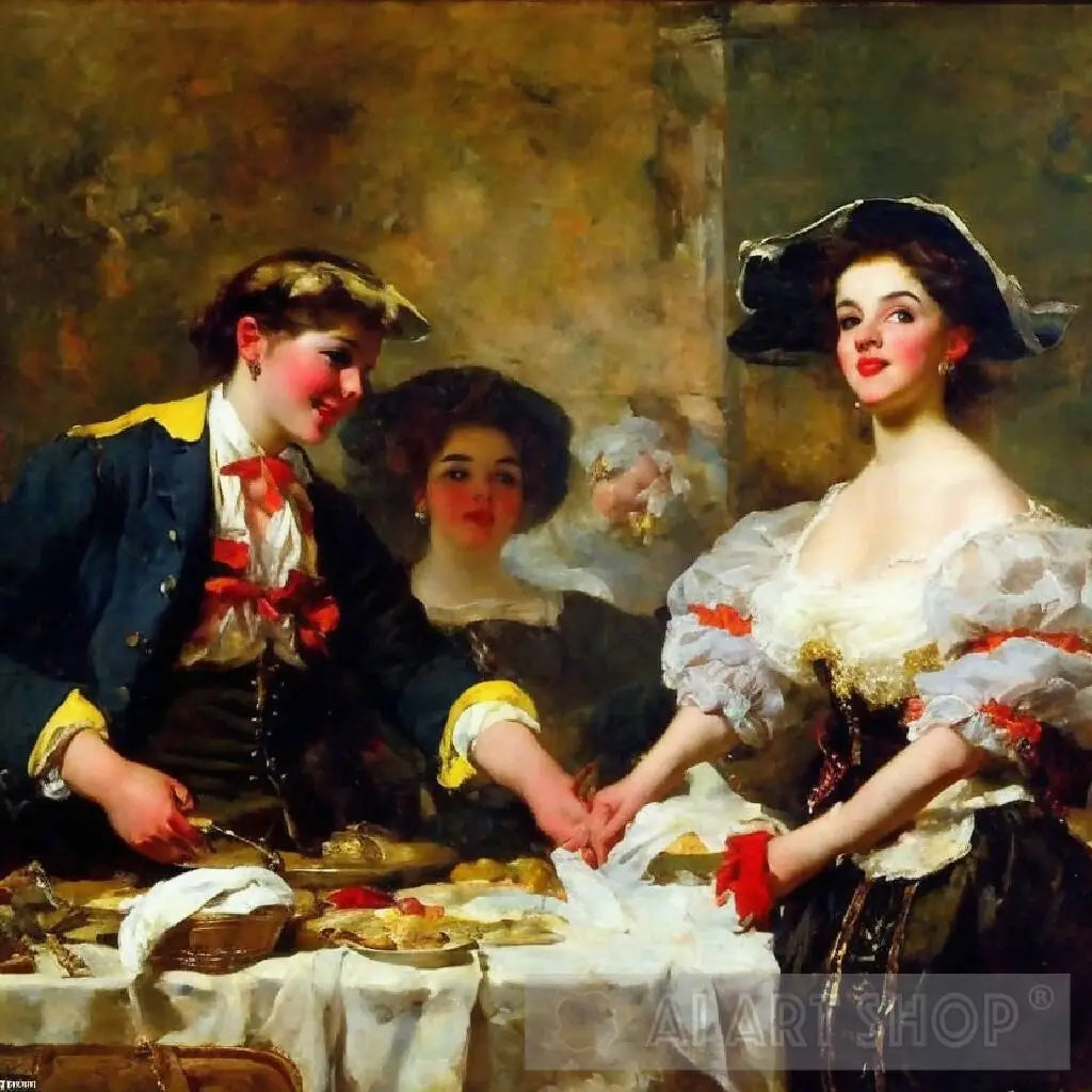 Gather Round - AI Painting