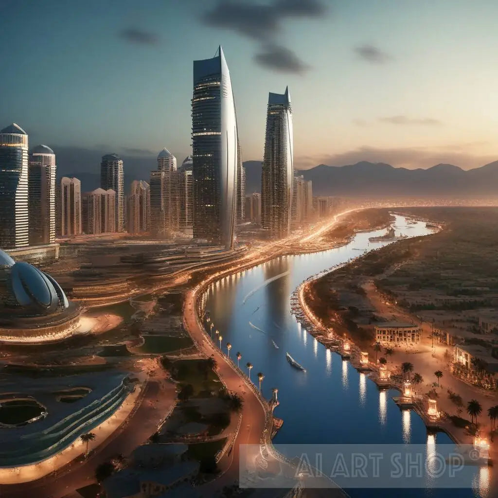 Imaginary cities from the future world