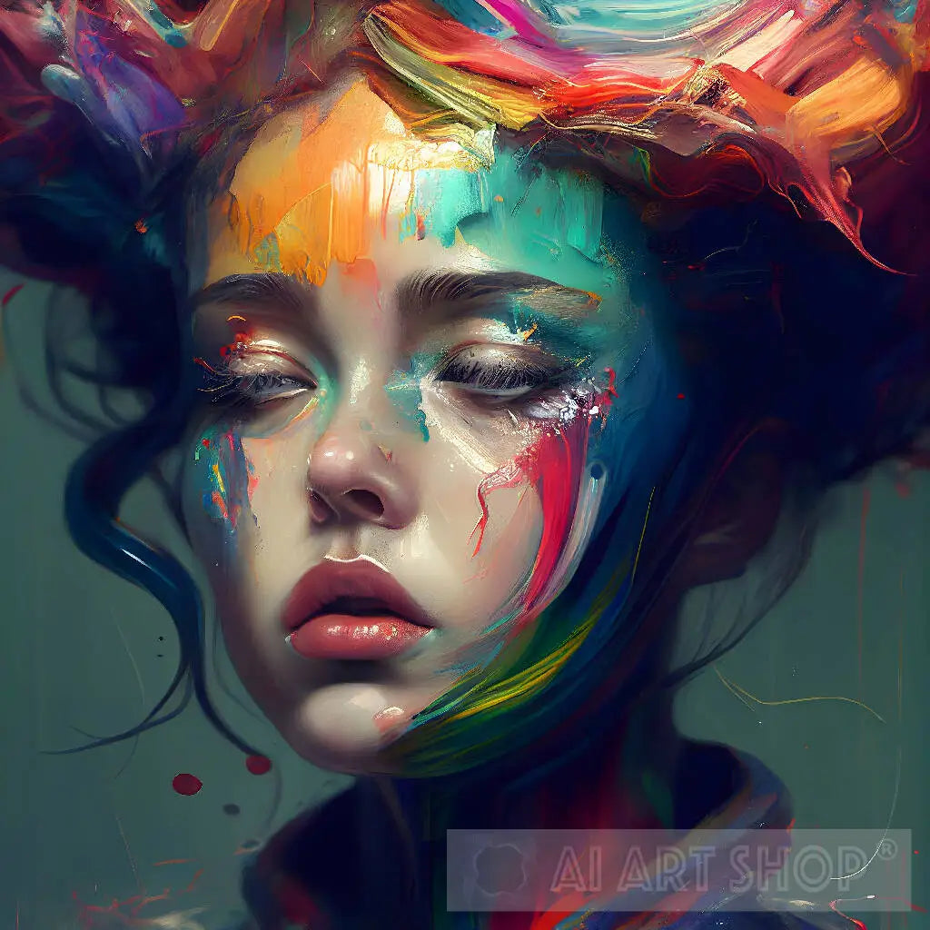 La Femme Vivide: Abstract Portrait of a Proud Woman