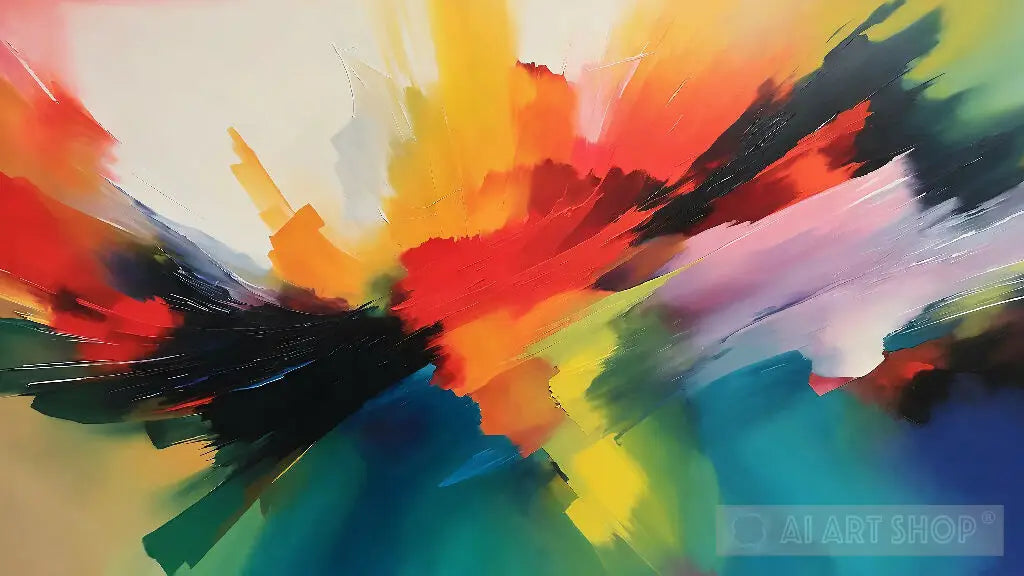 Lovely composition bursting with bold colors