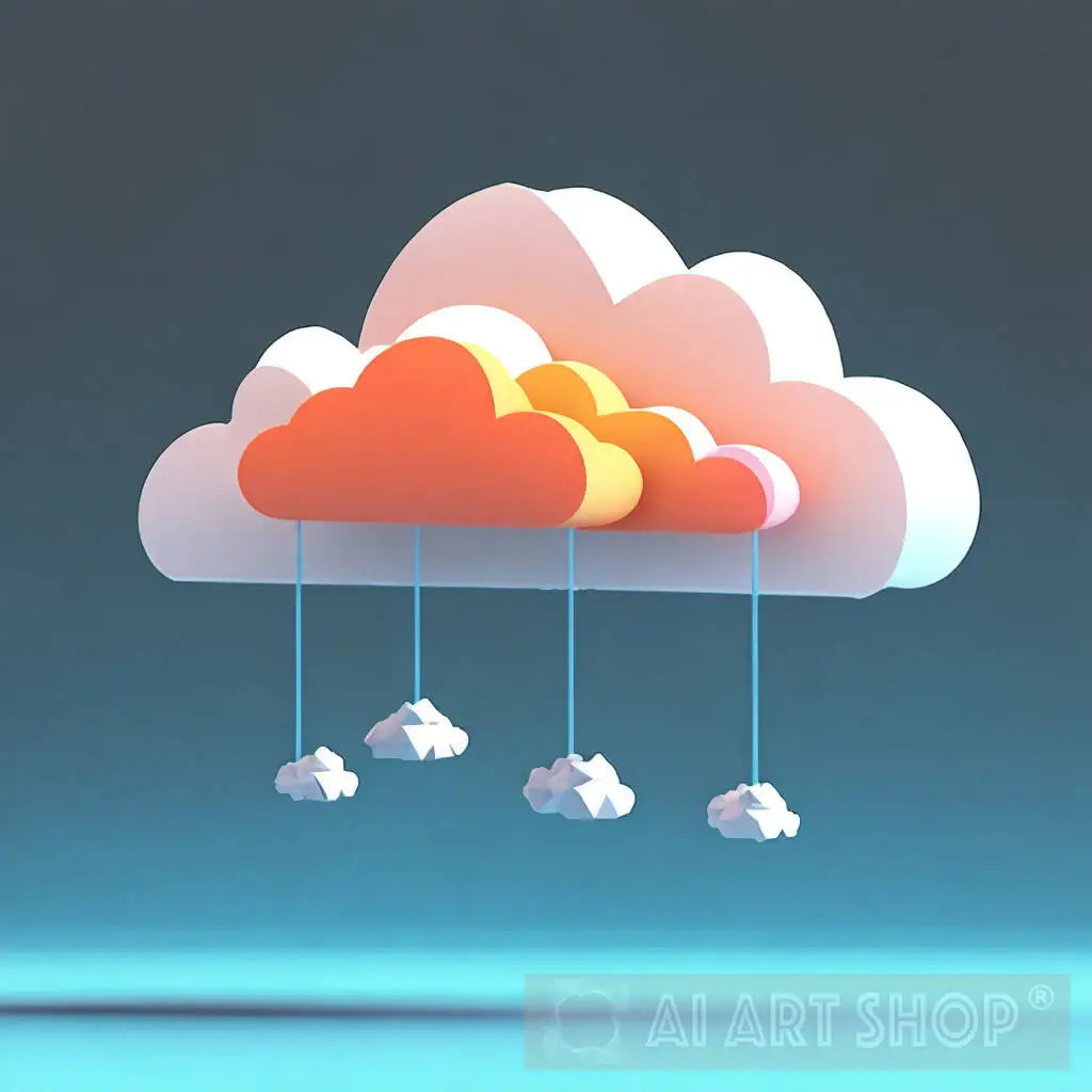 low poly,cloud,vibrant,abstract,rainbow,creative