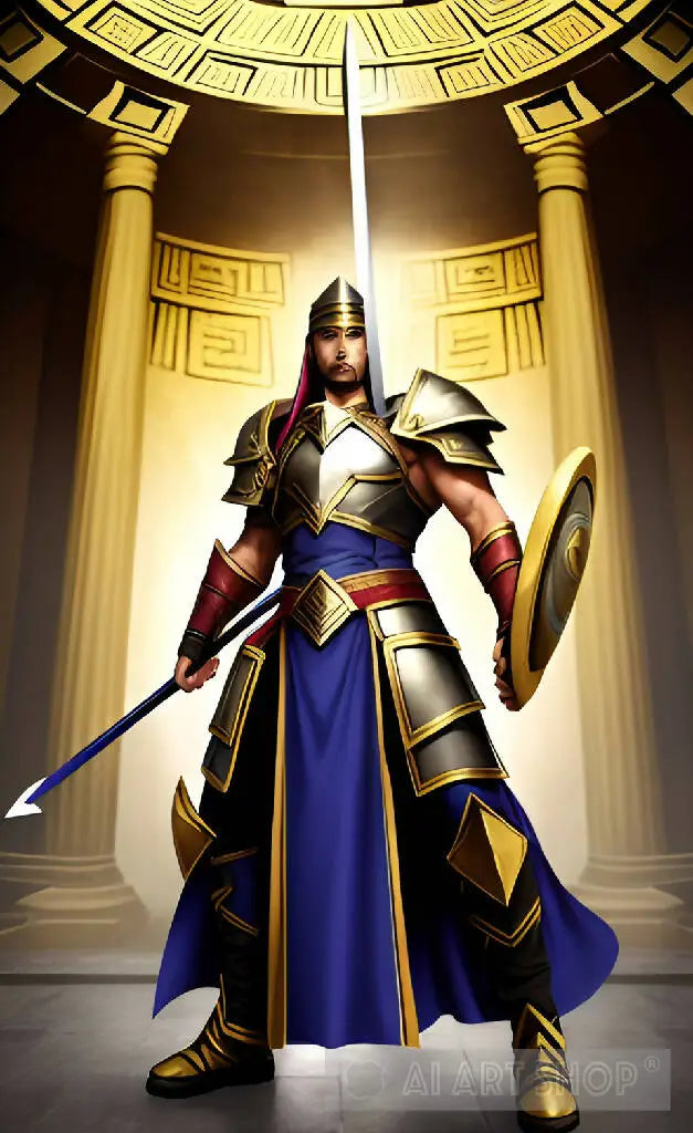 Pantheon Warrior Trading Card