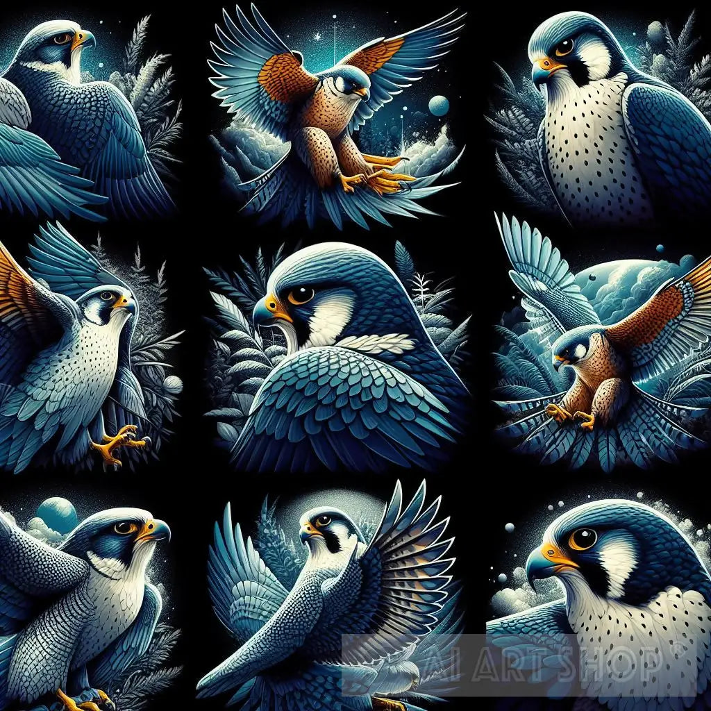 Peregrine Falcon NFT Artwork | Majesty Series