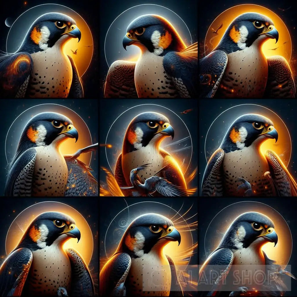 Peregrine Falcon NFT Artwork | Majesty Series