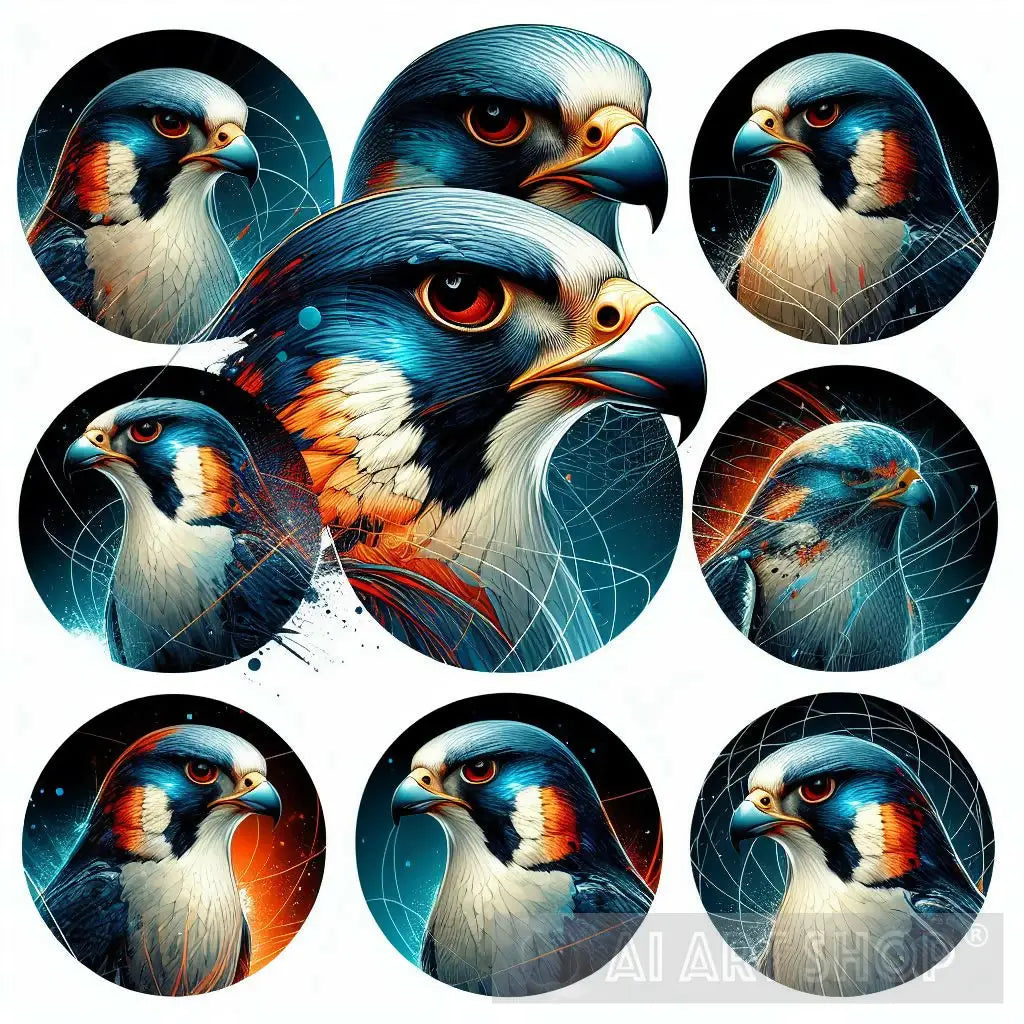 Peregrine Falcon NFT Artwork | Majesty Series