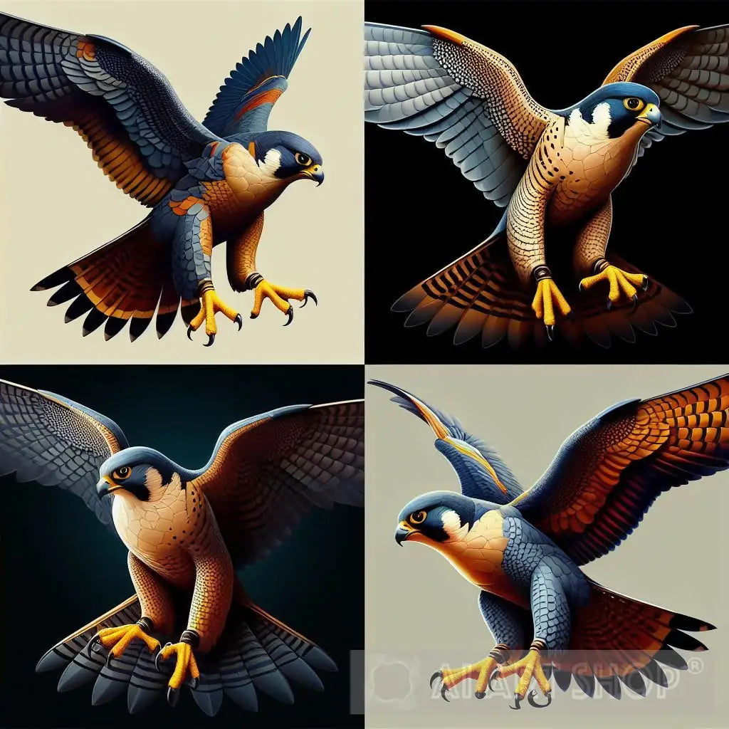 Peregrine Falcon NFT Artwork | Majesty Series