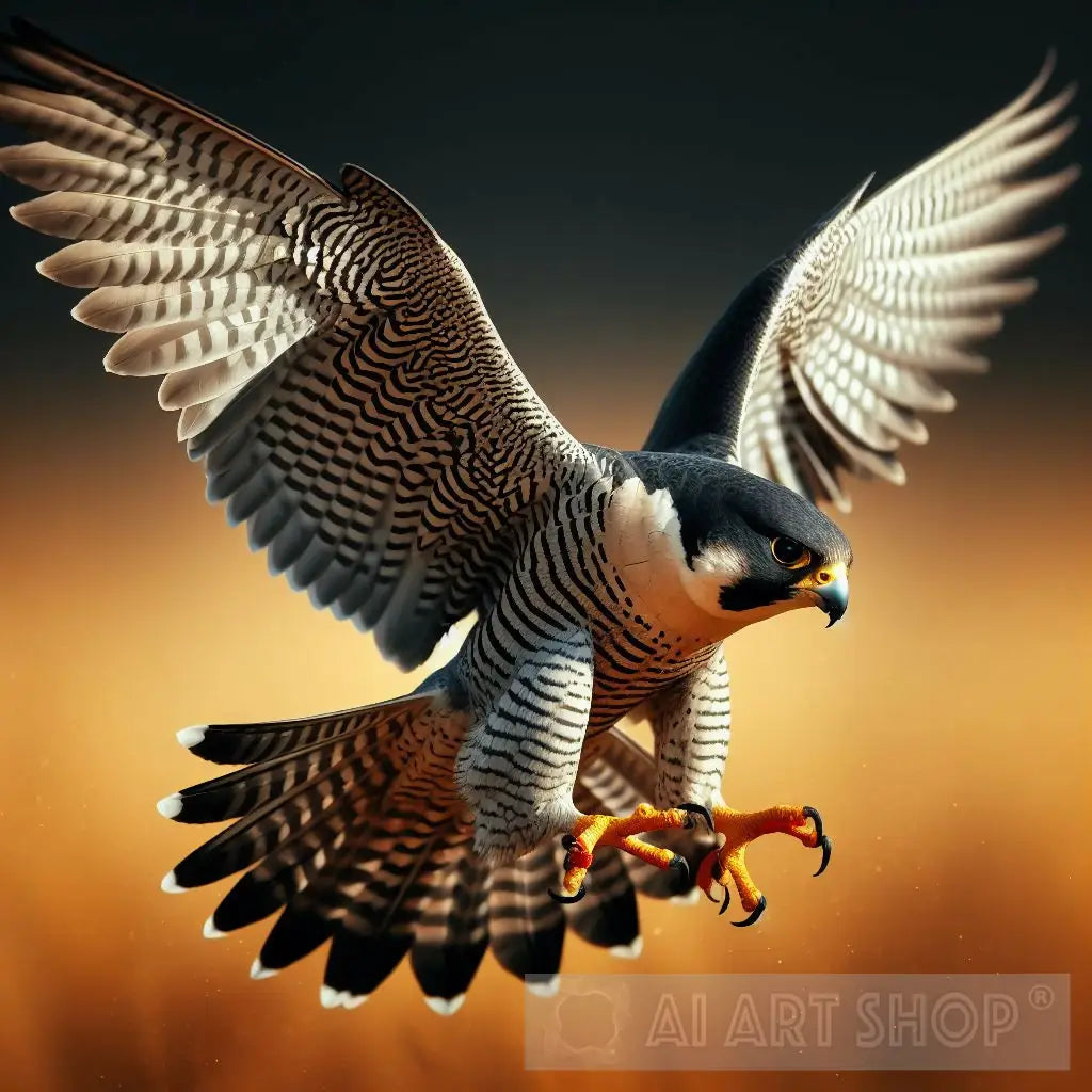 Peregrine Falcon NFT Artwork | Majesty Series