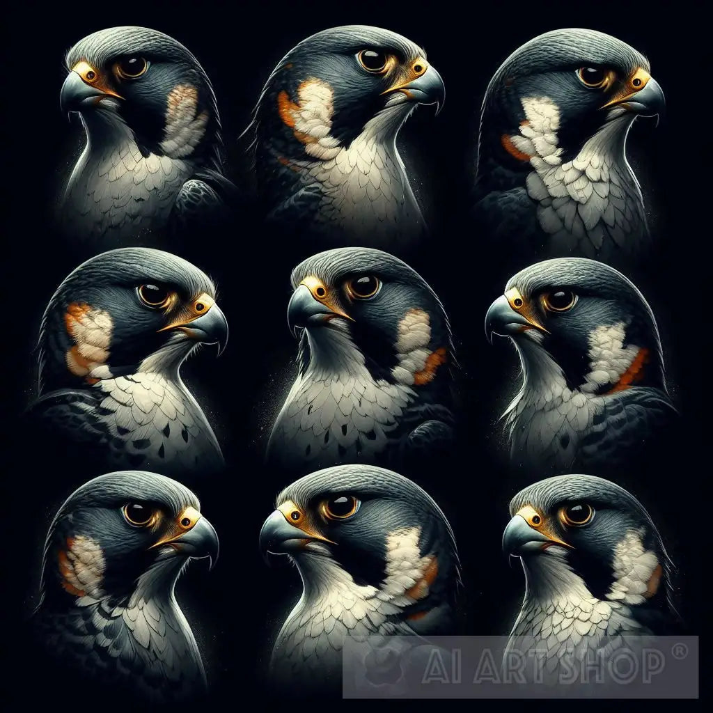 Peregrine Falcon NFT Artwork | Majesty Series