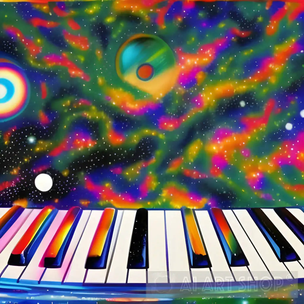 piano in space