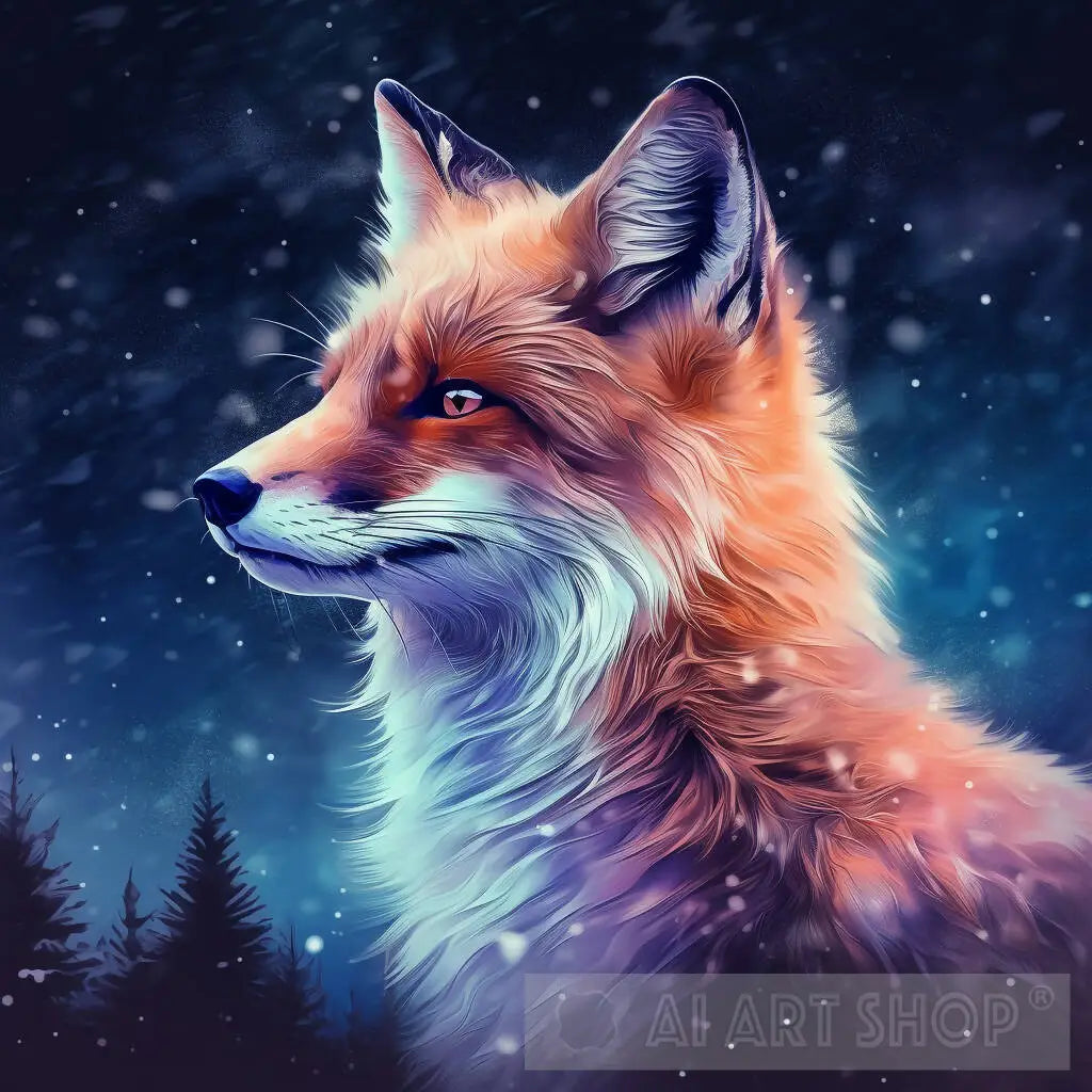 Snowy Fox Dreaming