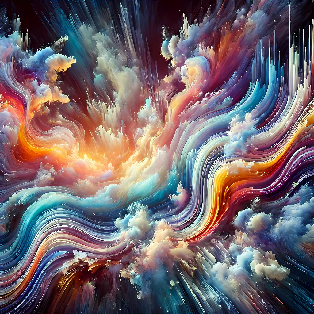 Neural Dreamscape Ai Generated Abstract Digital Art Futuristic Wa