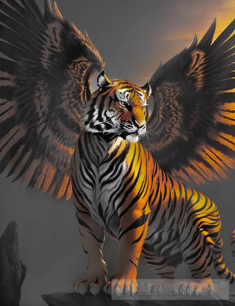 The Winged Tiger - A Symbol of Power and Freedom
