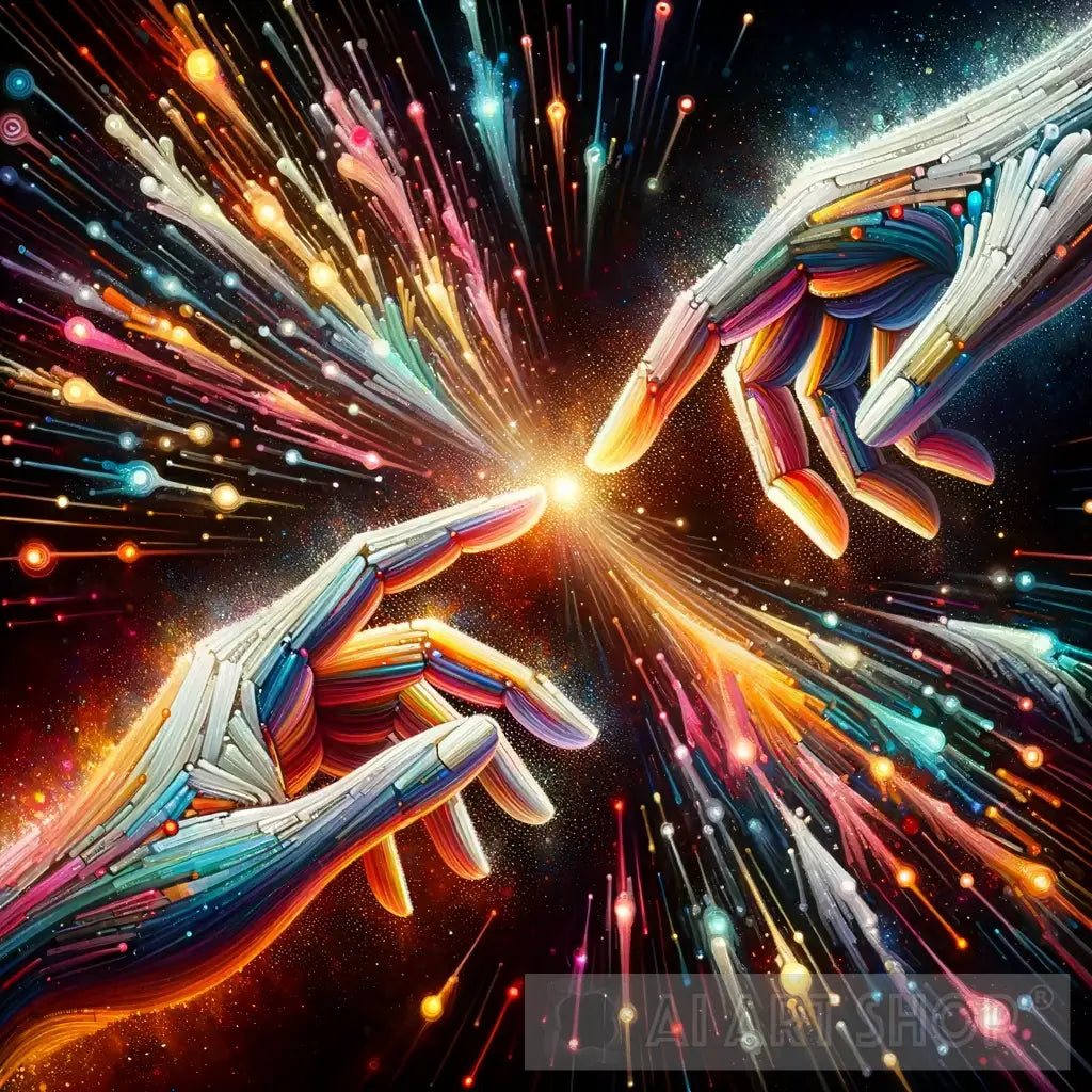 Contemporary AI Art - Touch of Energy: Sparks of Synergy