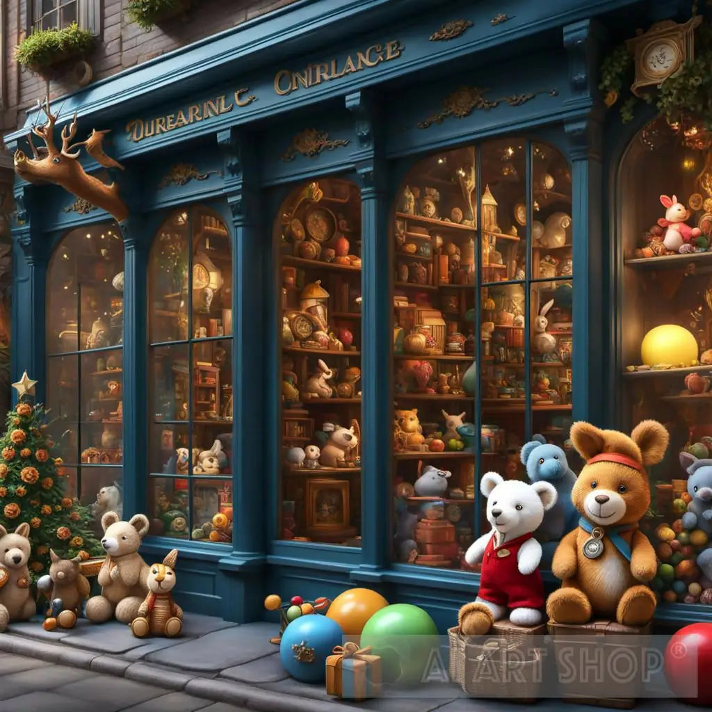 Transform Toy Shop Windows Using AI Art