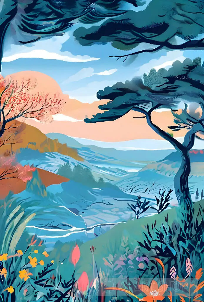 Tranquil Tapestry | AI Art for Sale - Artist.aiartshop.com pen_spark