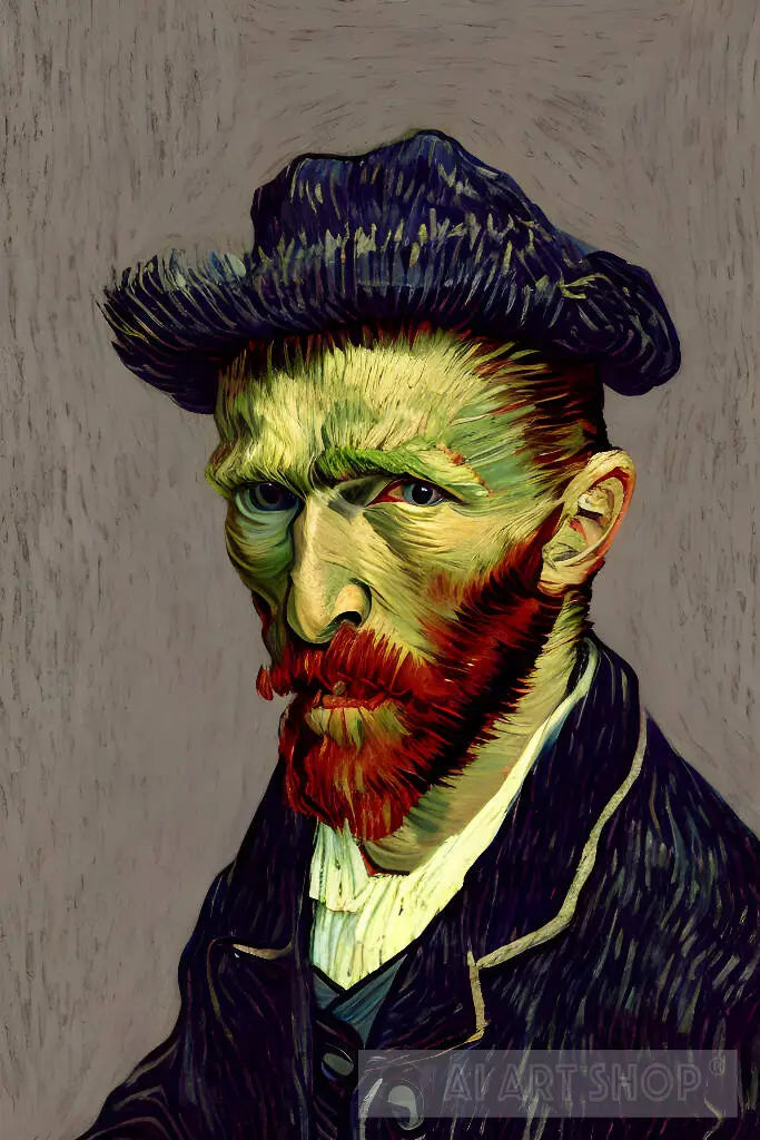 vincent portrait, vincent van gogh style, vincent van gogh painting...