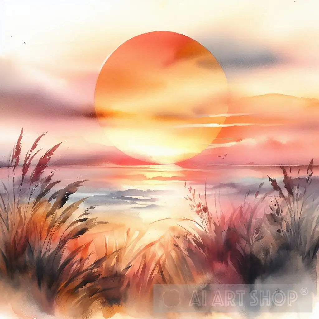 Watercolor Sunset