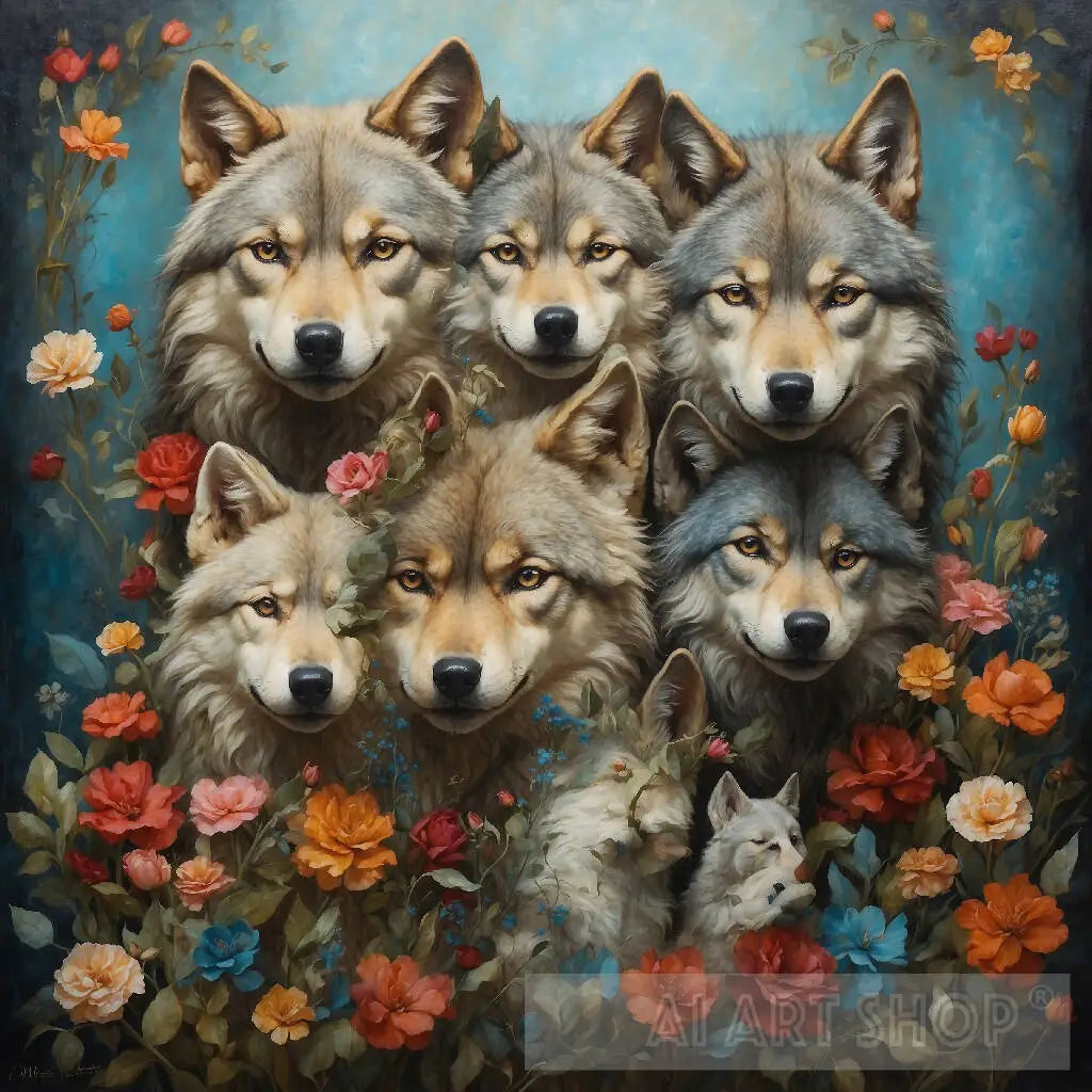 whimsical wolves,wolves,whimsical,whimsical wolf,whimsical art,whim...