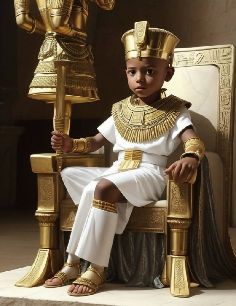 Thutmose The Third The Young Pharaoh Hatshepsut Brother Sitting On ...