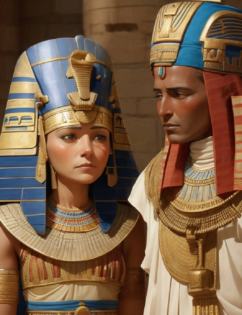 Hatshepsut And Her Younger Brother Thutmose III Ancient Egypt Phara...