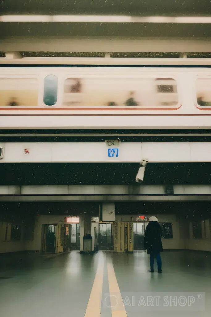 Rain at Train Station