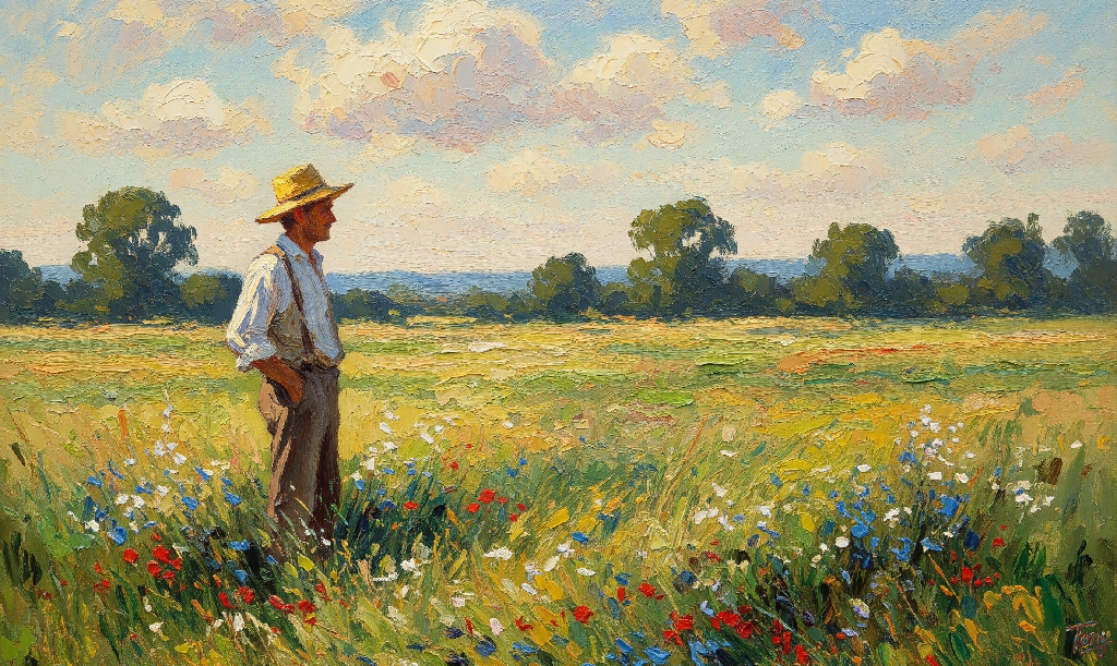 Man in the field
