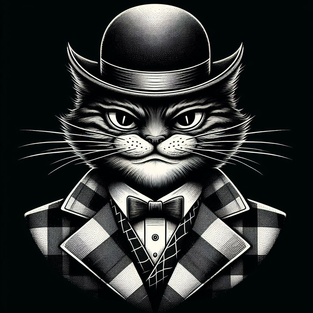 Behemoth Reimagined - AI-Generated Cat from The Master and Margarita