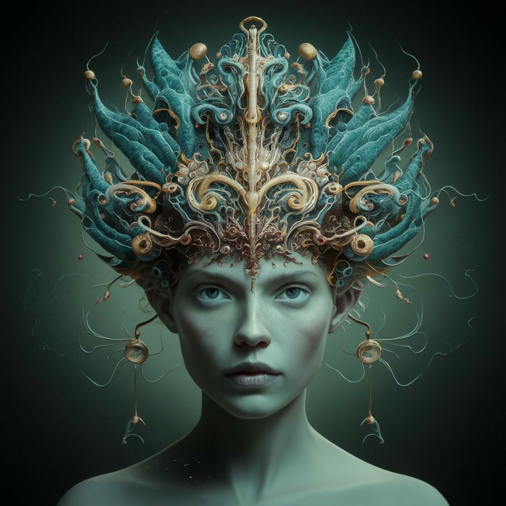 Celestial Enigma - Mystical Digital Artwork | Fantasy & Surrealism