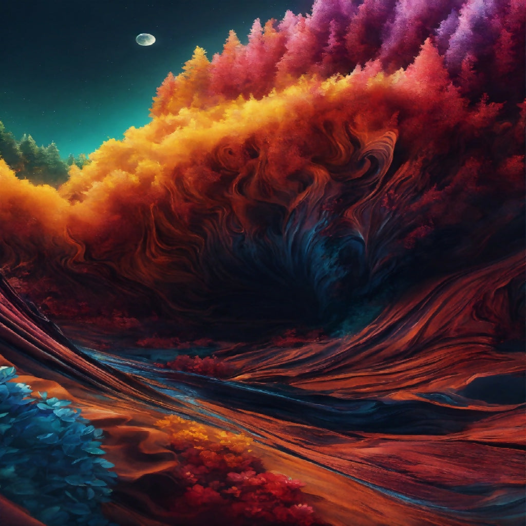 Enchanted Forest Under Moonlight