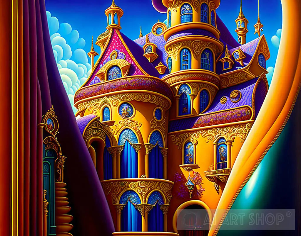 1. Fantasy Dwarf House - AI-generated Art