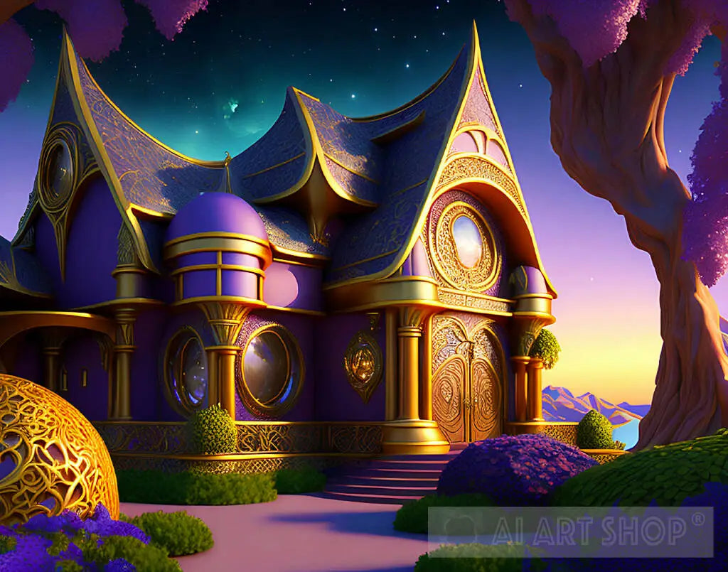 12. Fantasy Dwarf House - AI-generated Art