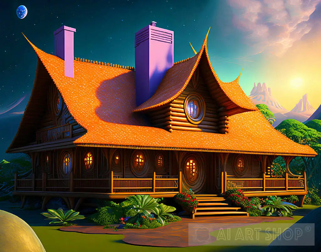 19. Fantasy Dwarf House - AI-generated Art