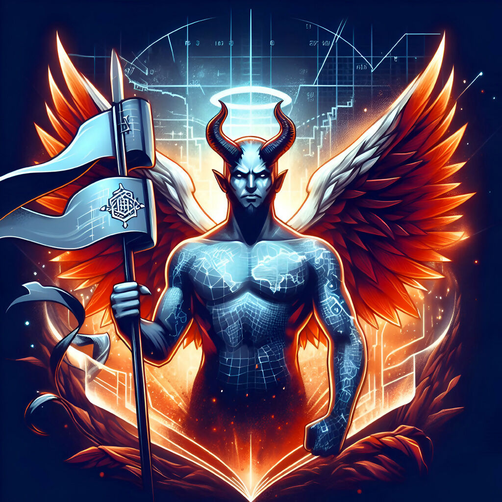 Infernal Guardian of Knowledge – AI Fantasy & Digital Art