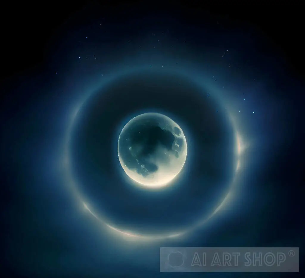 Two Moon Wall Print - Elevate Your Space with Dual Lunar Charms