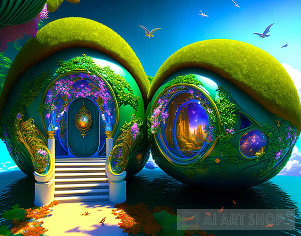 22. Fantasy Dwarf House - AI-generated Art