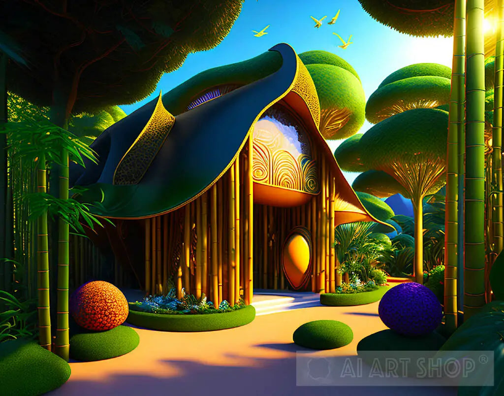 26. Fantasy Dwarf House - AI-generated Art