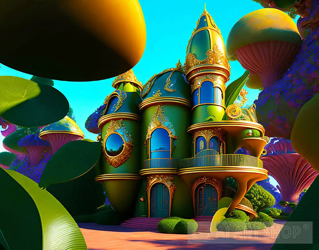28. Fantasy Dwarf House - AI-generated Art